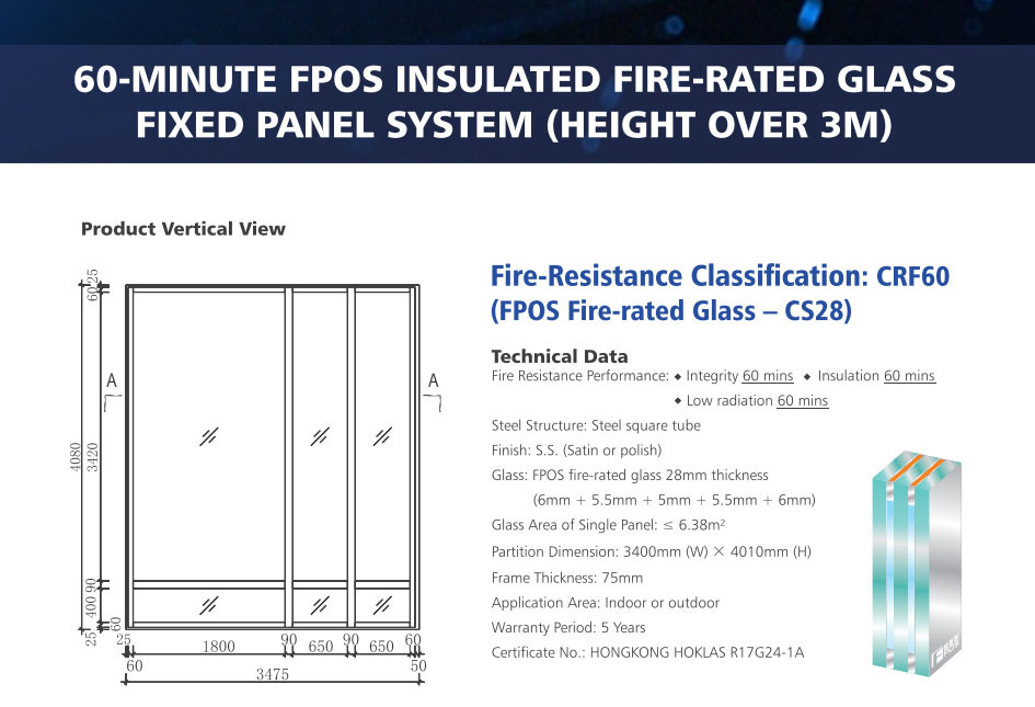 Large Size of Ei60 Fire Rated Glass - Buy Fire Resistant, Large Size ...