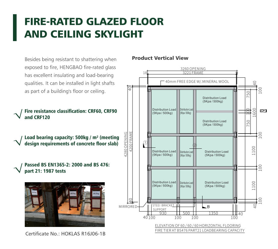 Fpos Fire Rated Glass for Ceiling Skylight and Floor - Buy Fire ...
